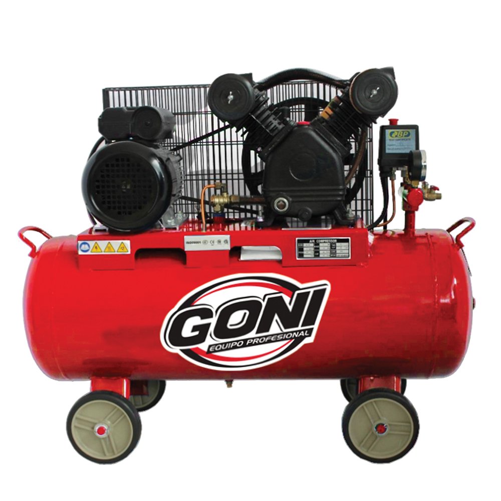 Compresor Goni de 3Hp. de banda, con tanque de 60 Lt Modelo 970 ...